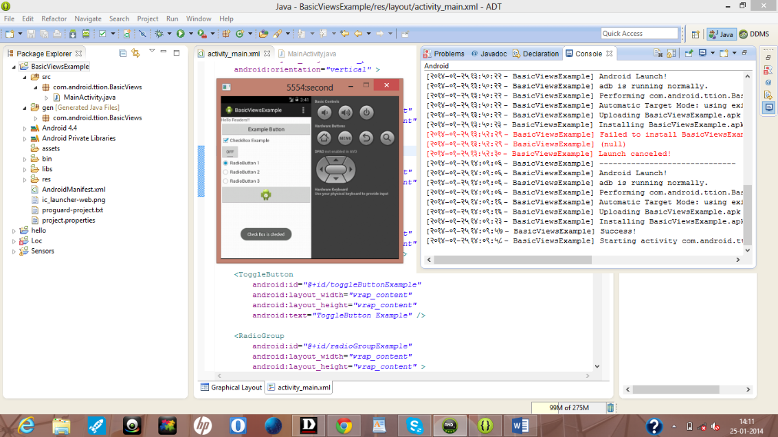Designing Android Ui With Basic Views Android Programming By Wideskills